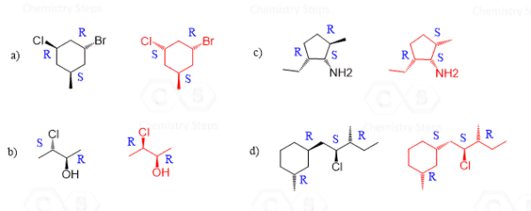 Enantiomers, Diastereomers, Identical or Constitutional Isomers ...