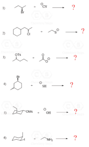 SN2 Substitution Practice Problems