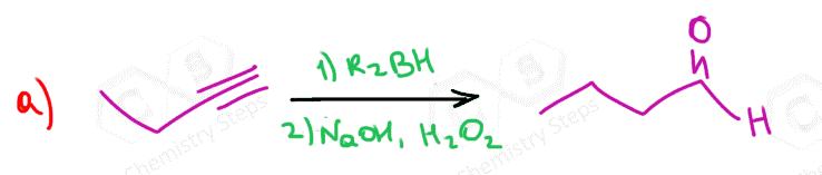 Hydroboration-Oxidation of Alkynes with Practice Problems