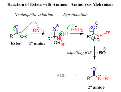 Esters Reaction with Amines – The Aminolysis Mechanism - Chemistry Steps